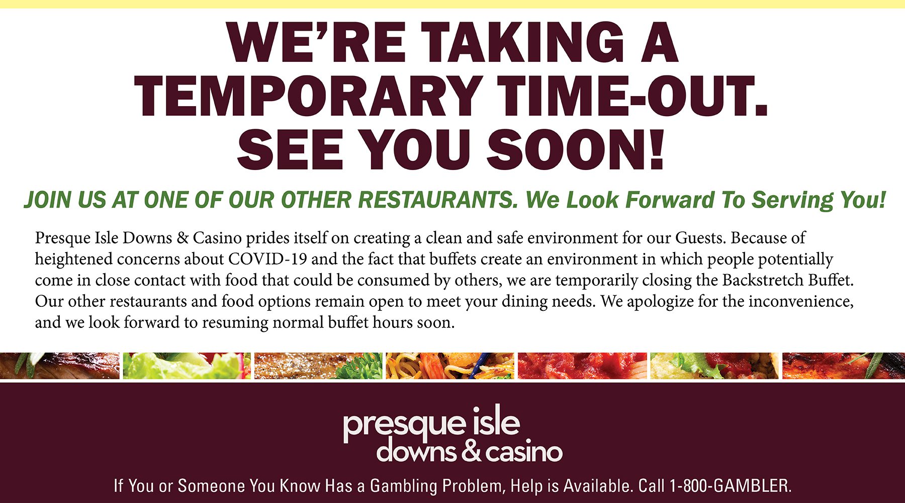 Backstretch Buffet - Presque Isle Downs
